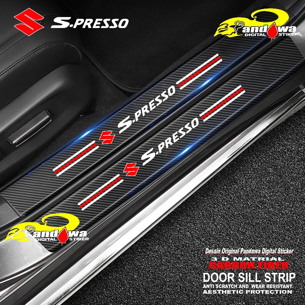 Jual stiker carbon fiber stiker pengaman mobil S.presso Sticker ...