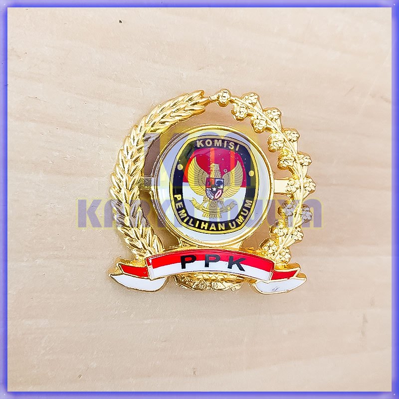 Jual Pin PPK Logo Panitia Pemilihan PPK Bros PPK Model Padi Kapas ...