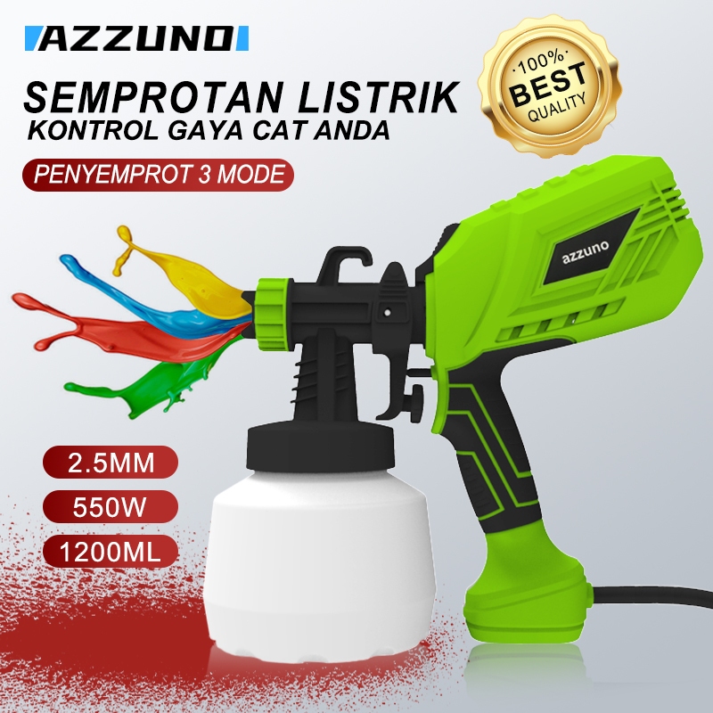 Jual AZZUNO Pistol semprot listrik Electric 550Watt /paintcat semprot Alat/pistol semprot tanpa ...