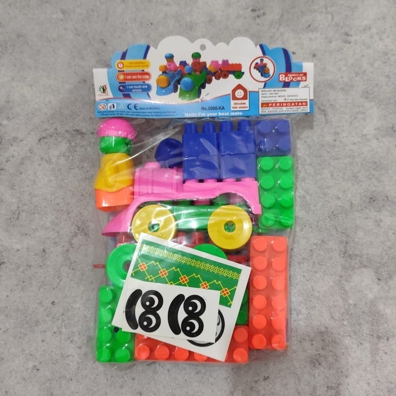 Jual Brick Education Building Blocks Kereta isi 32 pcs | Shopee Indonesia