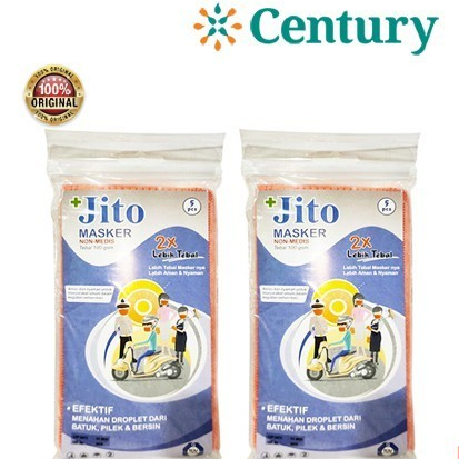 Jual JITO Masker Non Medis Isi 5 / polusi udara / perlindungan debu ...