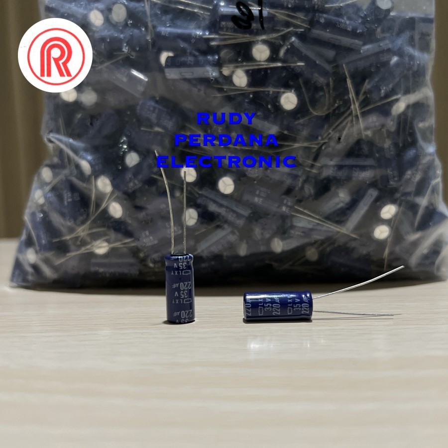 Jual KAPASITOR ELCO ELKO 220UF 35V 220 UF 35 VOLT | Shopee Indonesia