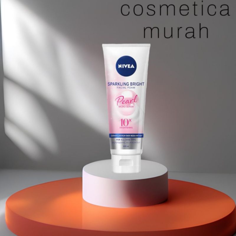 Jual ce,cx) NIVEA FACIAL FOAM SPRAKLING WHITE 100 ML - SABUN PENCERAH ...