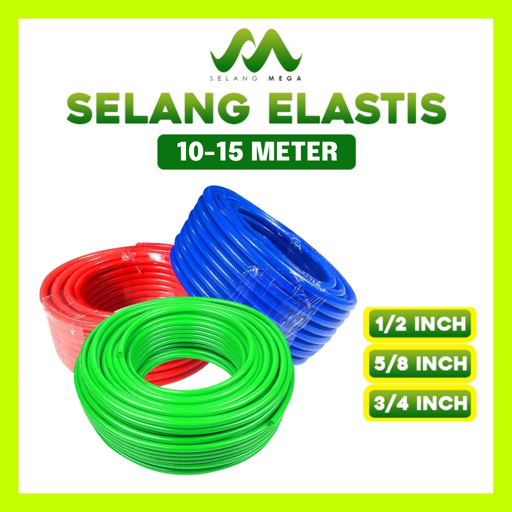 Jual MEGA Selang Air 10 Meter 15 Meter Selang Air Elastis DOP Selang ...