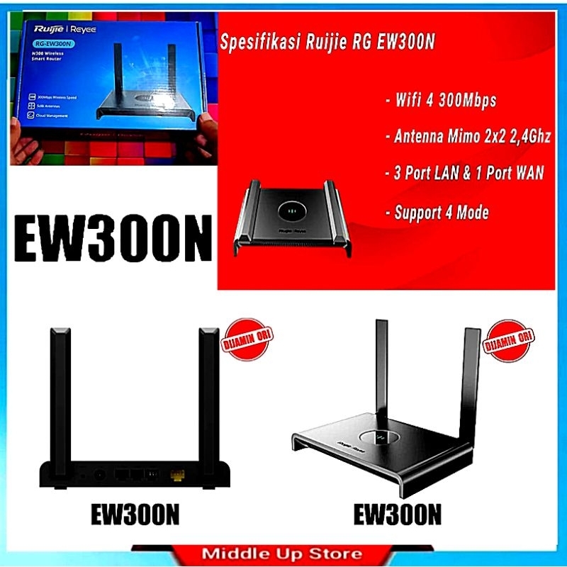 Jual ROUTER Wireles Ruijie Reyye RG-EW300N Smart Router 300MBPS ...