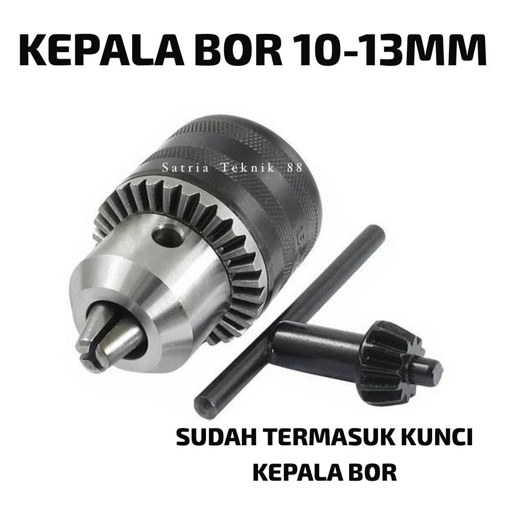 Jual JLD Kepala Bor 10-13MM Drill Chuck 3/8''-1/2" Chuck besi Kepala ...