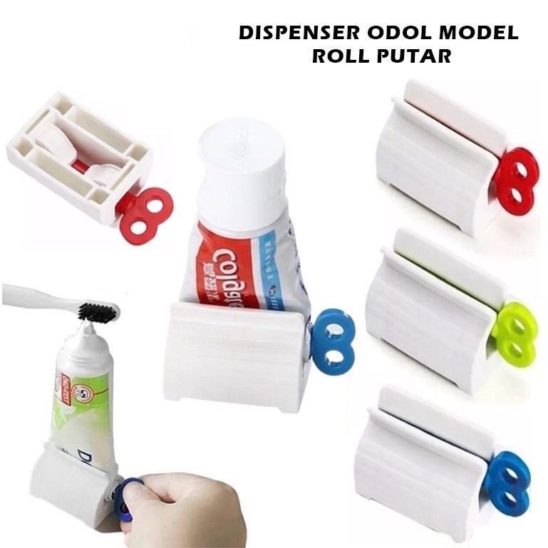Jual DISPENSER ODOL MODEL ROLL PUTAR / ALAT PENJEPIT PENGGULUNG PASTA ...