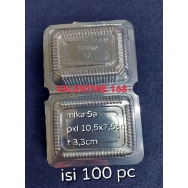 Jual mika plastik bening gx5 / 5A tempat kue pudding roti isi 100 pcs ...