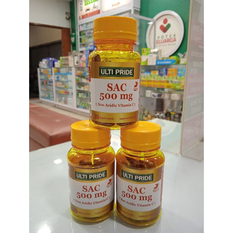 Jual ULTIPRIDE SAC 500 MG ISI 30 CAPS# JAGA DAYA TAHAN TUBUH # VITAMIN ...