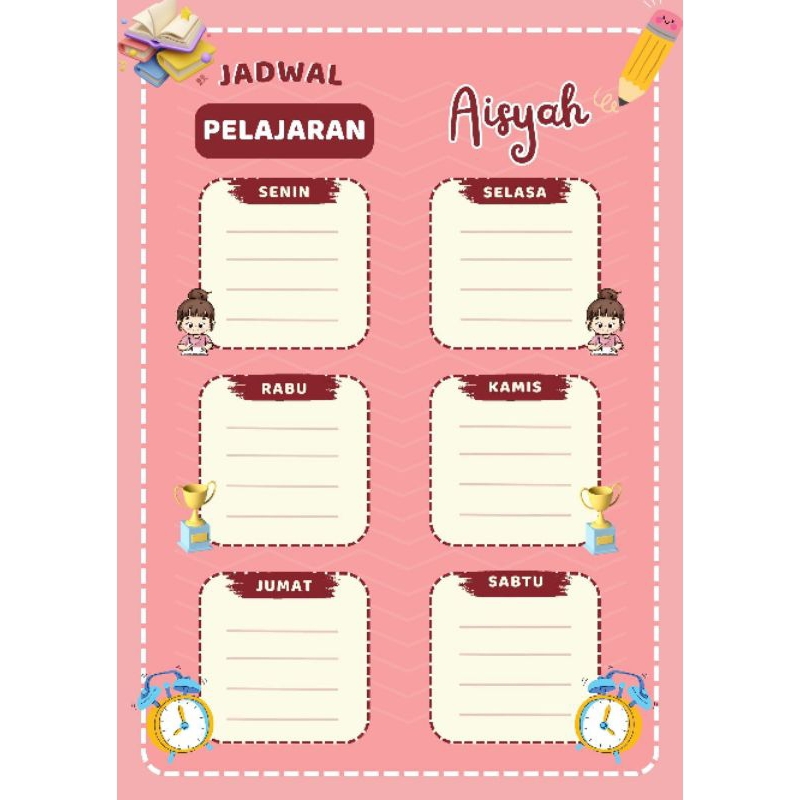 Jual TABEL MATA PELAJARAN | Shopee Indonesia