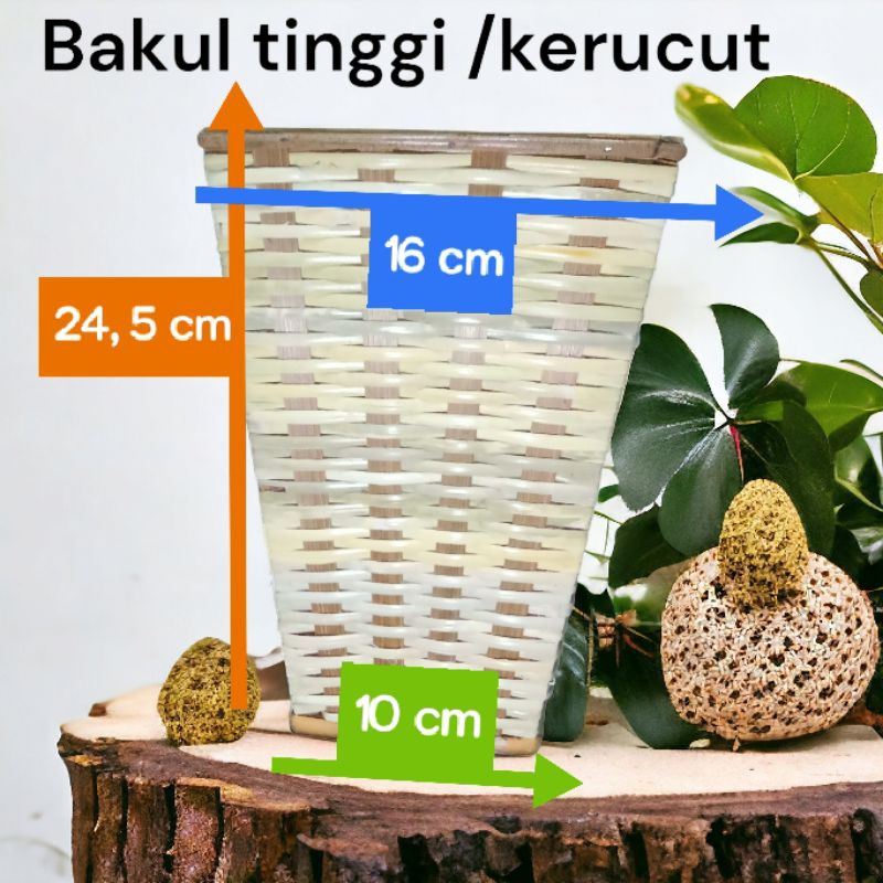 Jual vas bunga tinggi | pot cantik aesthetic | anyaman rotan ,kerajinan ...