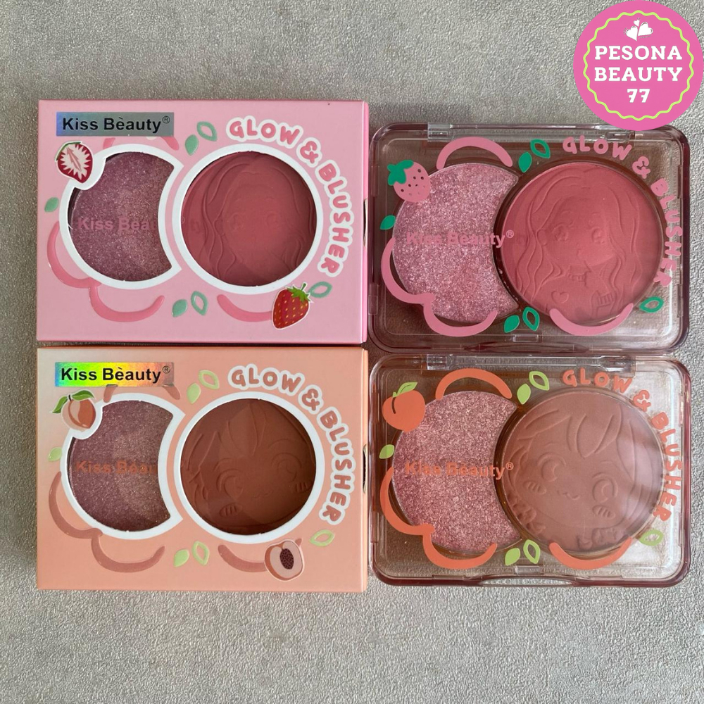 Jual GLOW BLUSHER KISS BEAUTY | Shopee Indonesia
