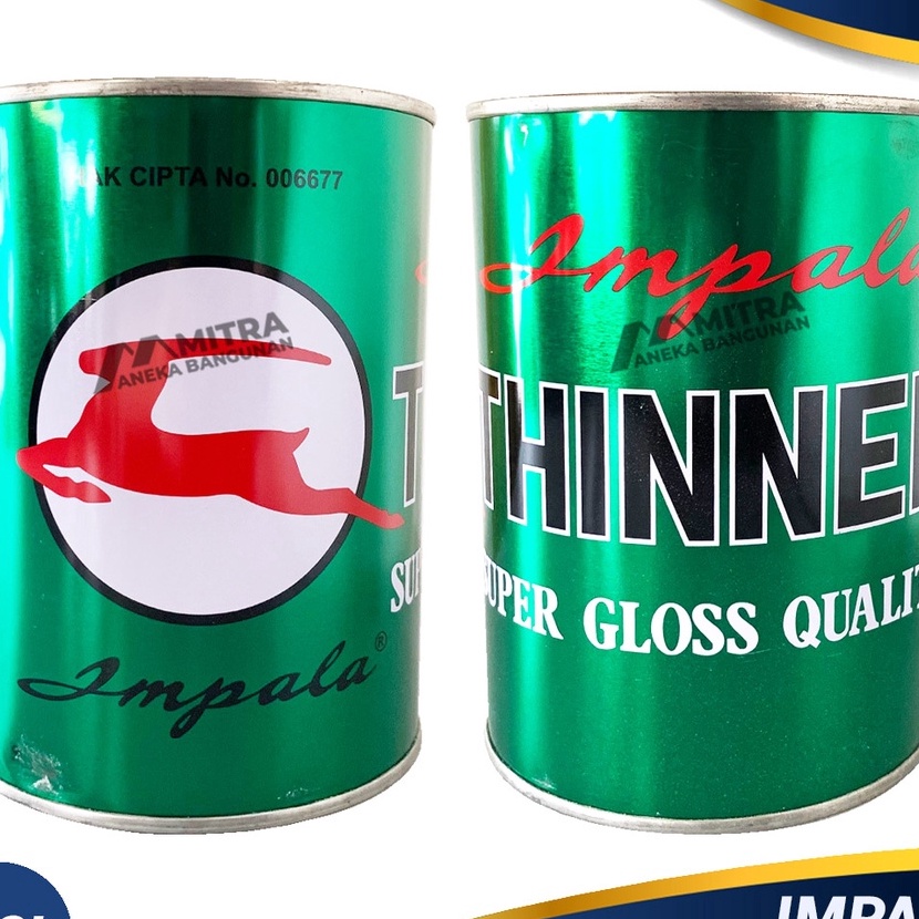 Jual KF7 THINNER IMPALA 1 LITER PENGENCER CAT SINTETIS MINYAK KAYU BESI ...