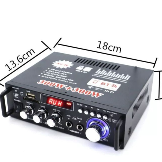 Jual KI3 PCB Warna MerahKerndy 298A Bluetooth Audio Amplifier Karaoke ...