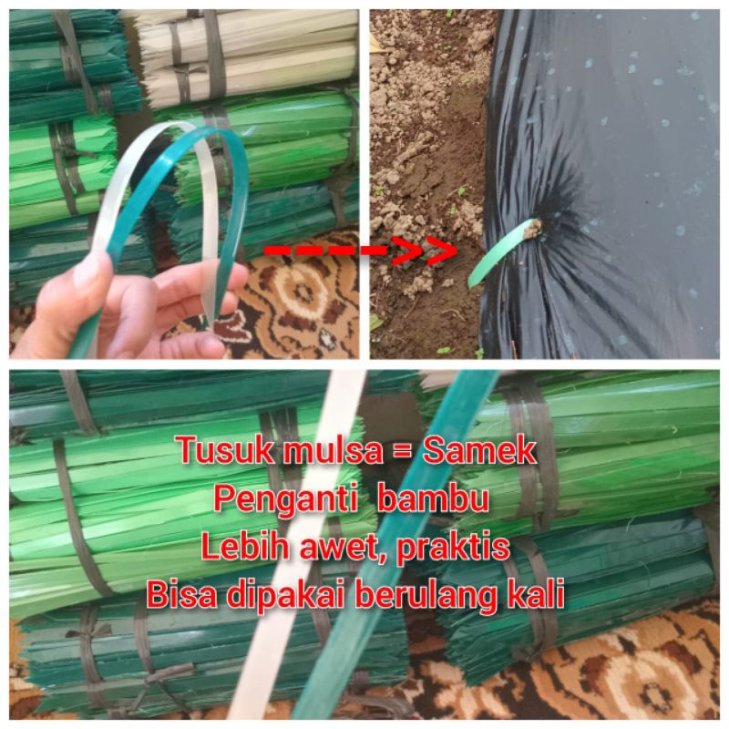 Jual Tusuk mulsa penjepit mulsa sujen pengganti bambu | Shopee Indonesia
