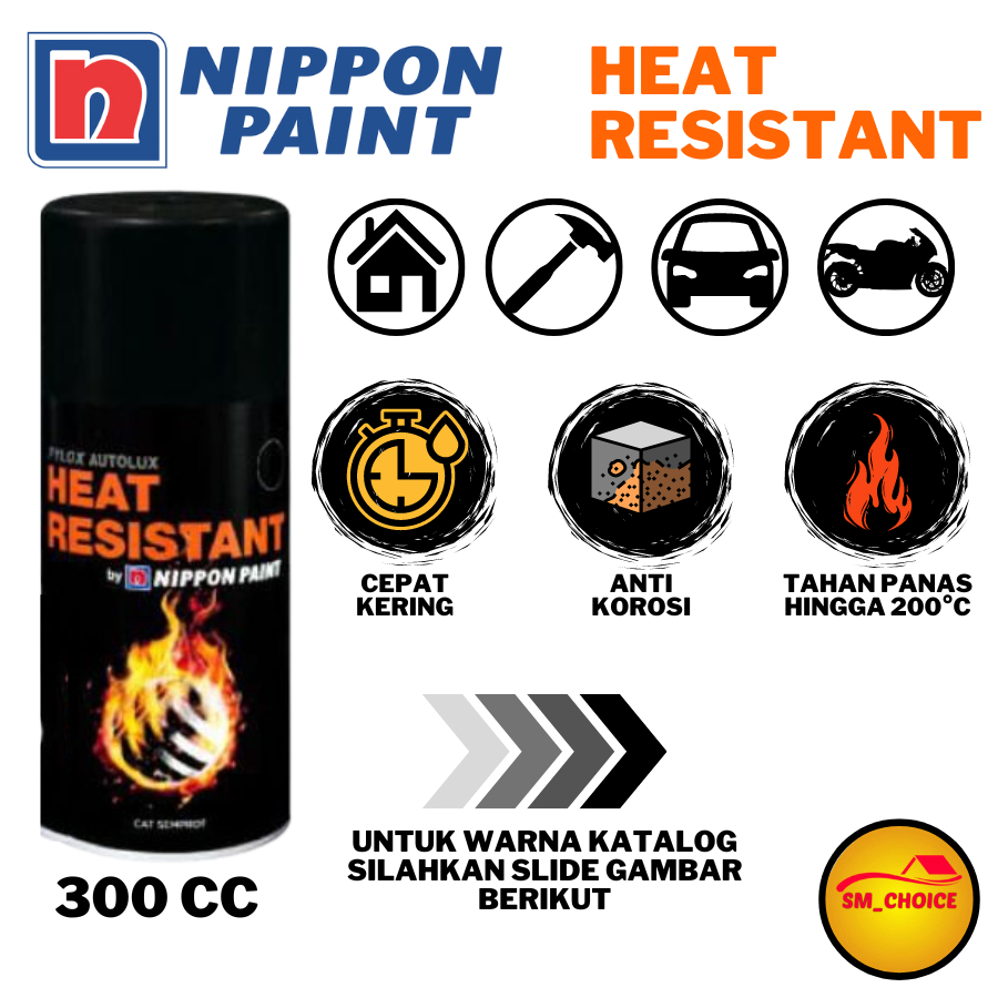 Jual CAT SEMPROT AUTOLUX HEAT RESISTANT ANTI PANAS 300CC PYLOX ANTI ...