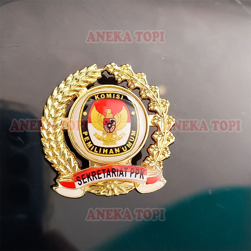 Jual Pin Logo Panitia Pemilihan PPK Pin Bros Sekretariat PPK Padi Kapas ...