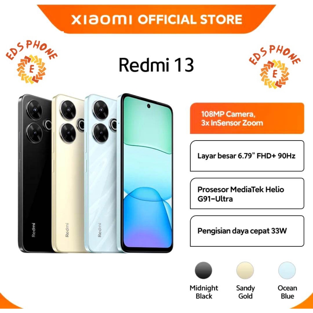 Jual REDMI 13 8/128 GB GARANSI RESMI NO REEPACK | Shopee Indonesia