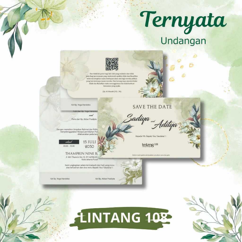 Jual Undangan Pernikahan Lintang 108 Sudah Cetak Harga Murah | Shopee ...