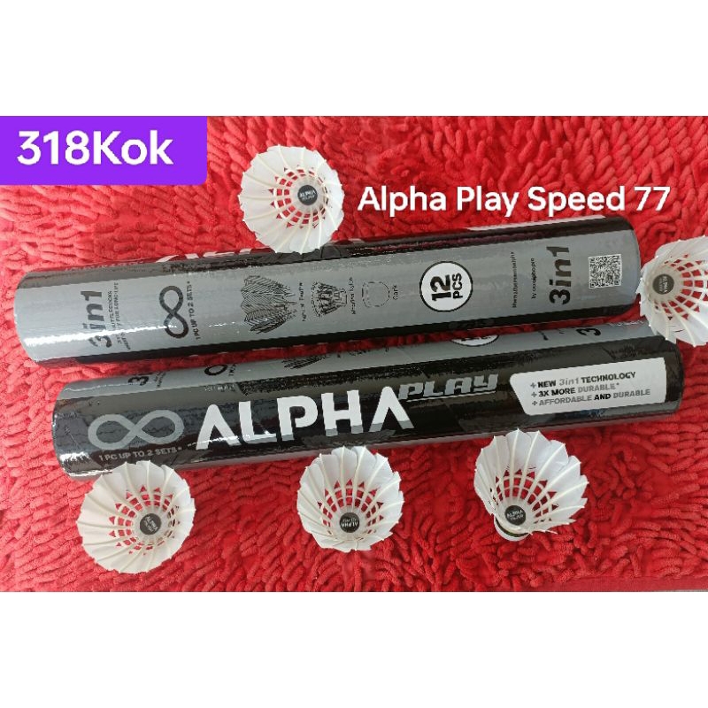 Jual SHUTTLECOCK BADMINTON 3in1 ALPHA PLAY-GREY | Shopee Indonesia