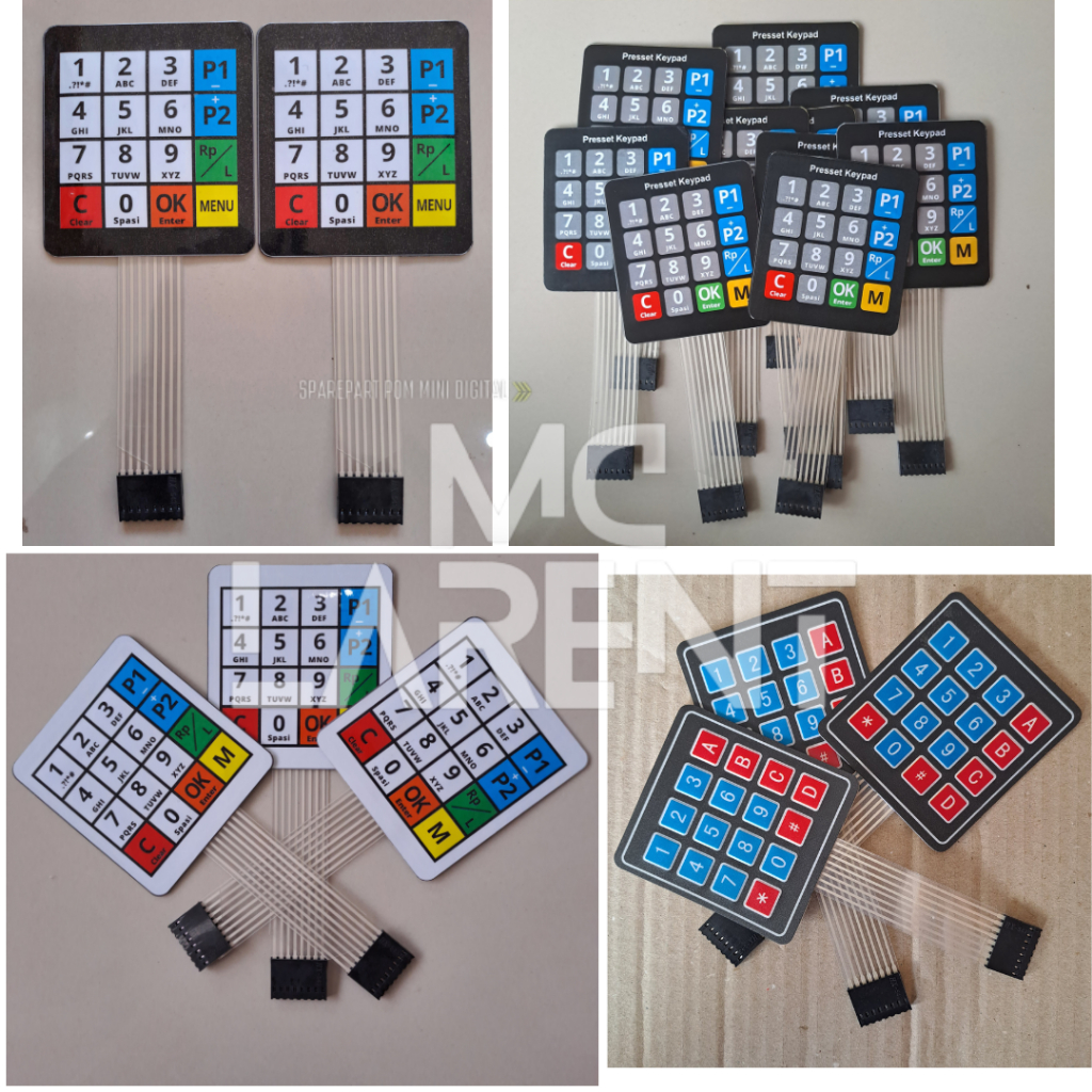 Jual Matrik Keypad 4x4 Tombol Pom Mini Kipet Standar Pertamini Digital ...