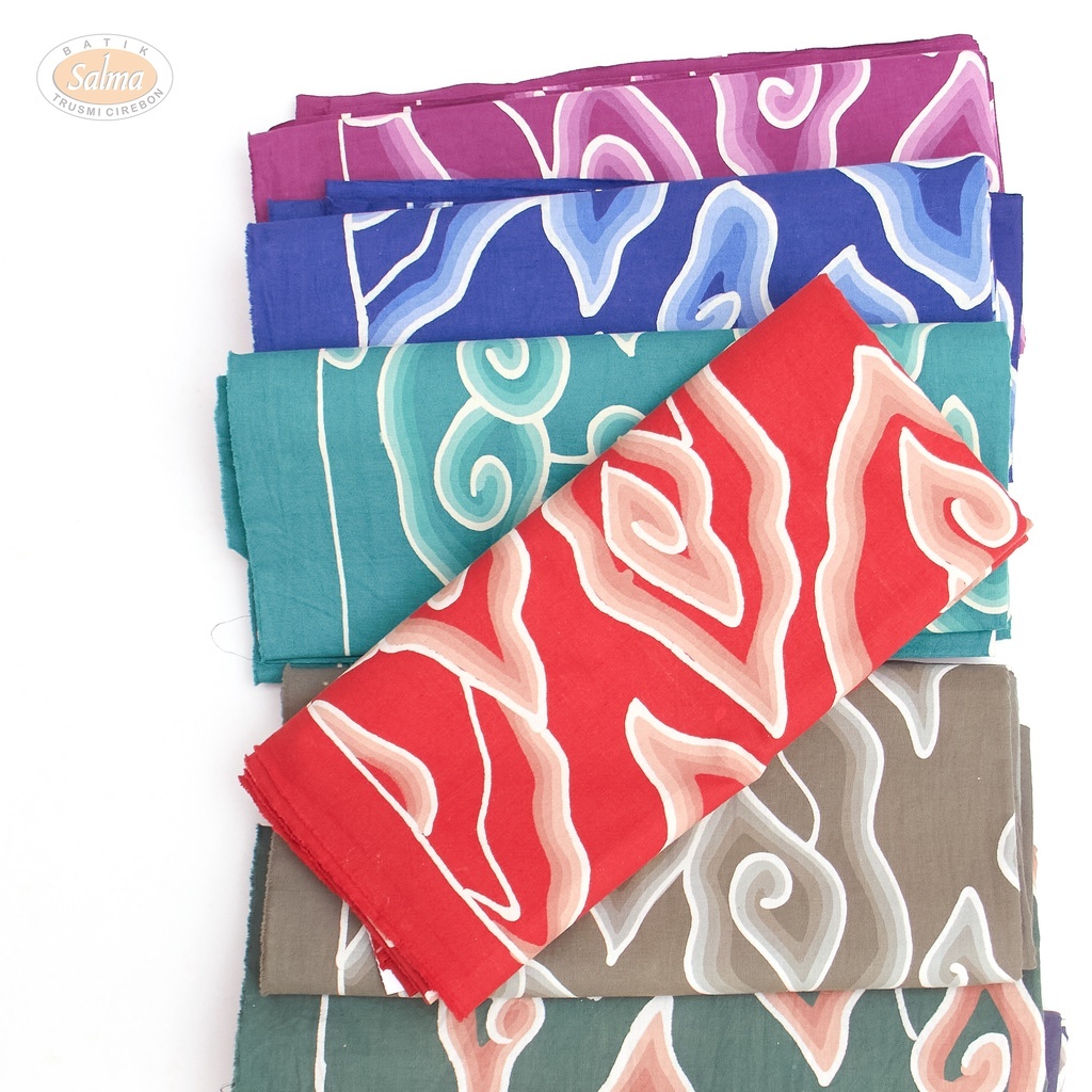 Jual BATIK SALMA Bandung Kain Batik Tulis Motif Mega Mendung Full Bahan ...
