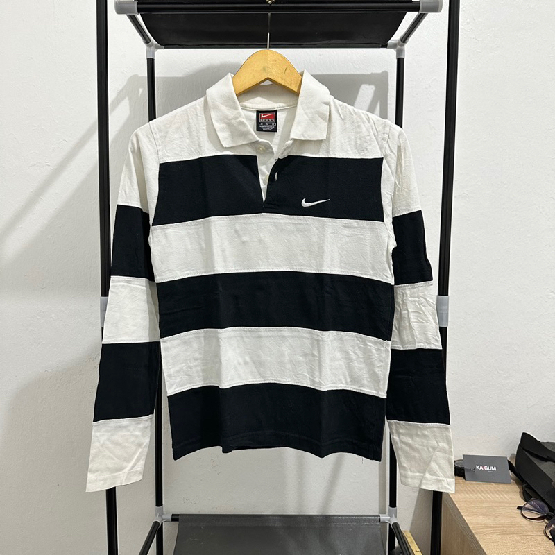 Jual Nike Rugby Polo Shirt Longsleeve Vintage | Shopee Indonesia