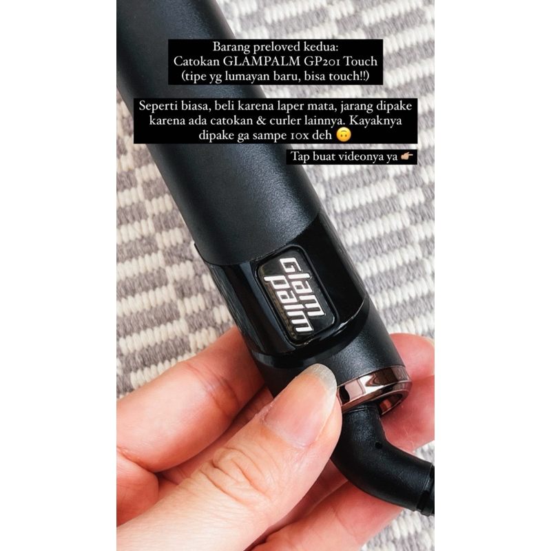 Jual Catokan Glampalm GP201 Touch PRELOVED (mulus, dipakai ga sampai 10x) | Shopee Indonesia