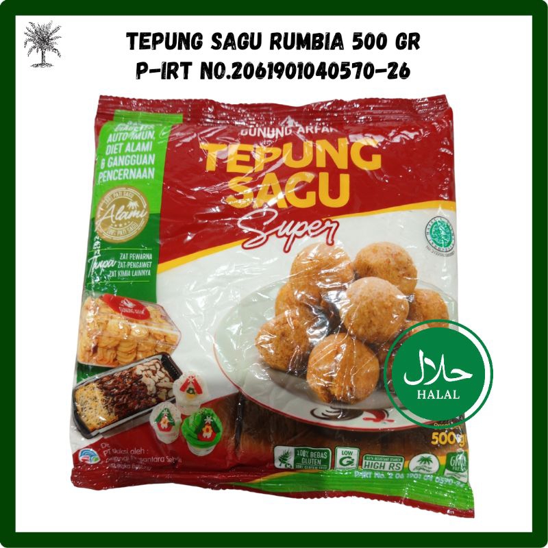 Jual TEPUNG SAGU 500 GR RUMBIA | Shopee Indonesia