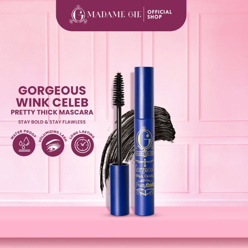 Jual MADAME GIE Gorgeous Wink Celebs Pretty Thick Mascara | Shopee ...