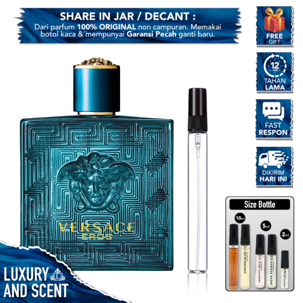 Jual DECANT PARFUM VERSACE EROS Share In Bottle Jar 2/5/10ML Versace ...