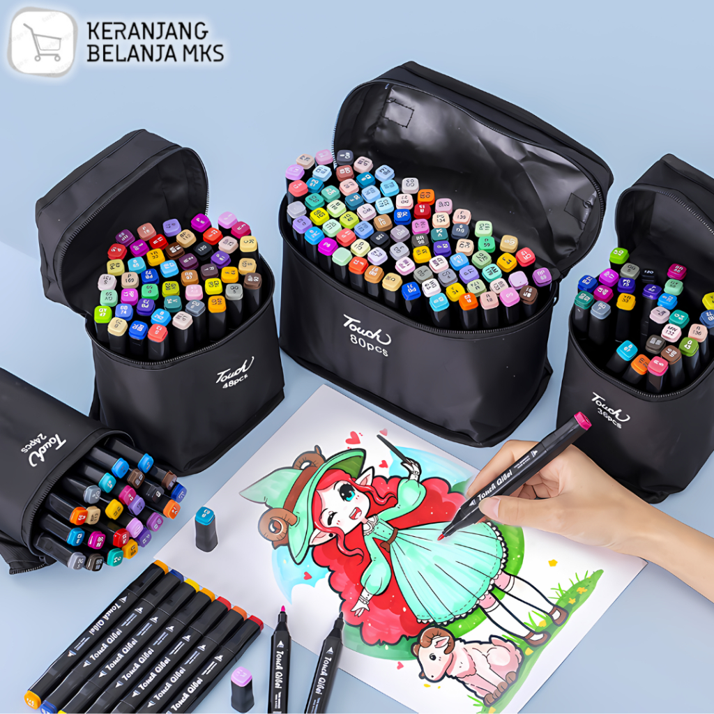 Jual Pensil Stabilo Spidol Warna Sketsa DKV Fine Art Brush Pen Art ...