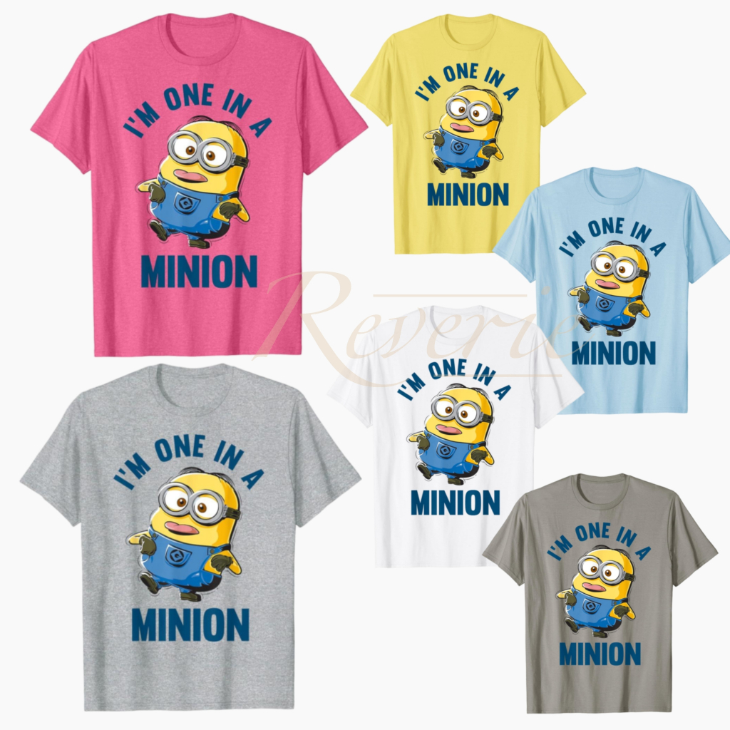 Jual TSHIRT KAOS ONE IN A MINIONS FUNNY FACE BAJU DESPICABLE ME4 ...