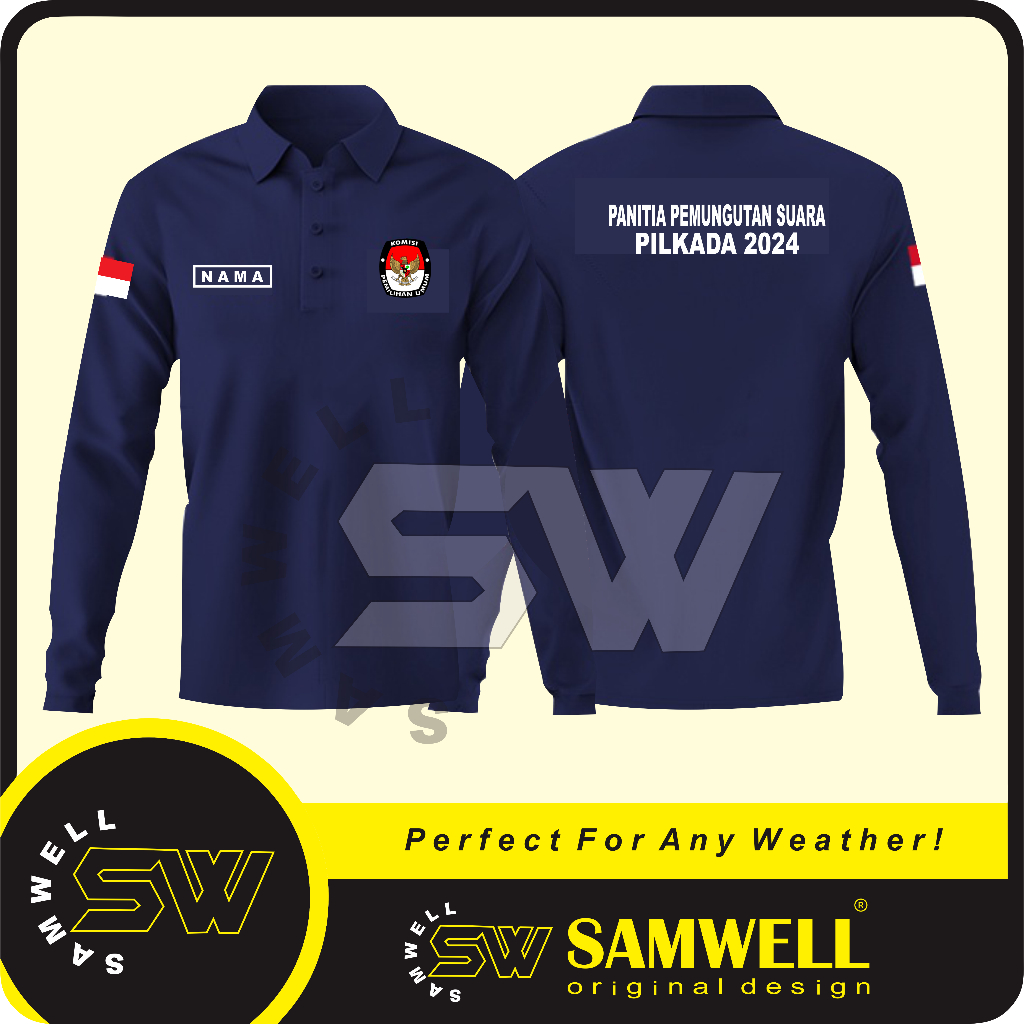 Jual Poloshirt Panitia Pemungutan Suara Pilkada 2024 / Kaos Kerah ...