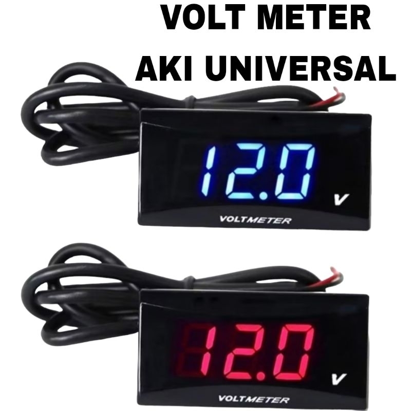 Jual Voltmeter Aki Led Digital Waterproof Anti Air Universal Motor ...