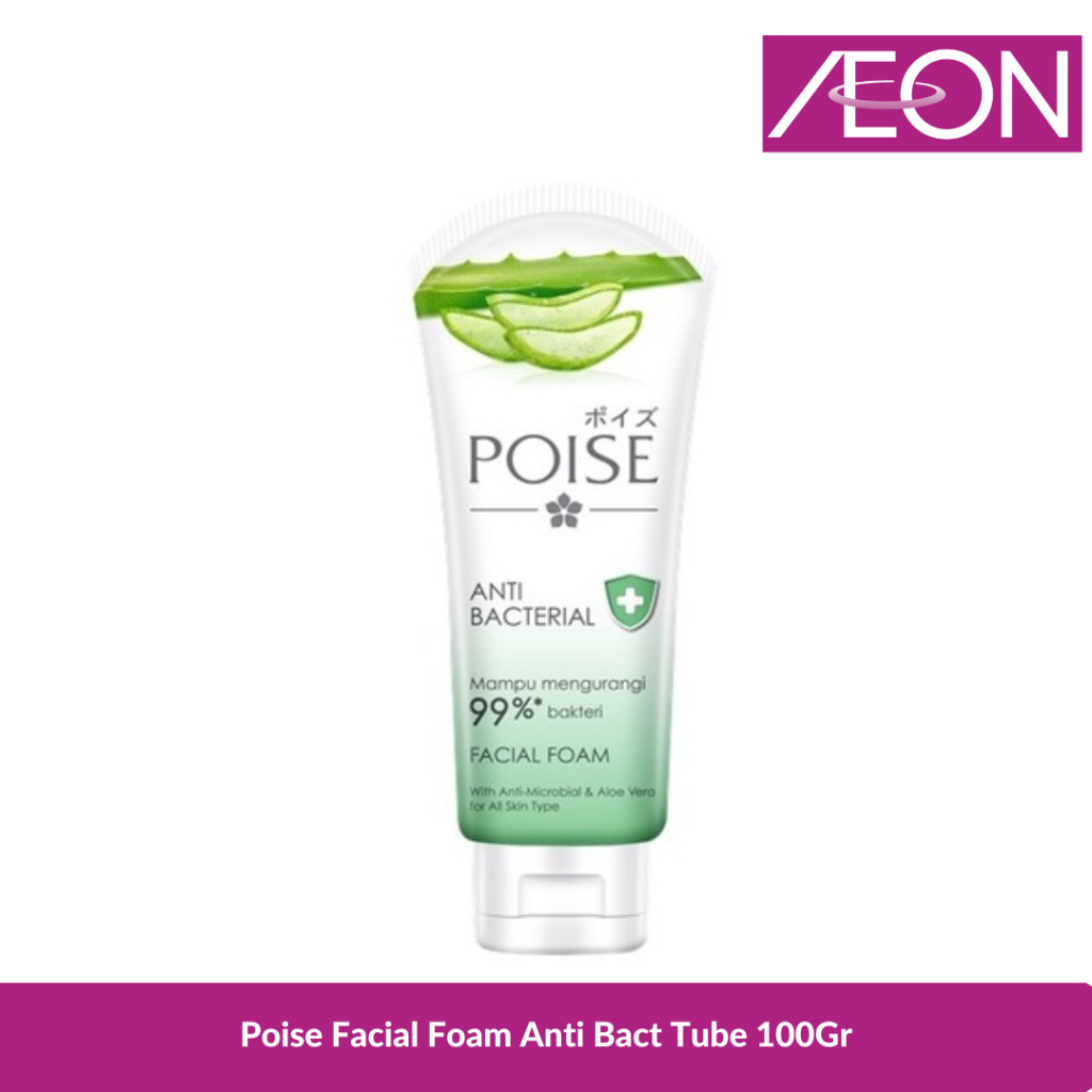 Jual Poise Facial Foam Anti Bact Tube 100Gr | Shopee Indonesia