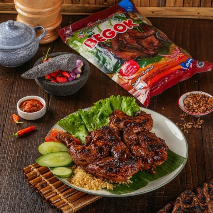 Jual BEGOK Ayam Bakar Frozen 500g Halal Lengkap Dengan Sambal & Bumbu ...