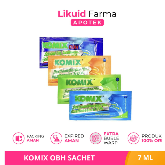 Jual Komix Sirup Jahe / Jeruk / Mint / OBH / Obat Batuk Pilek Dewasa ...