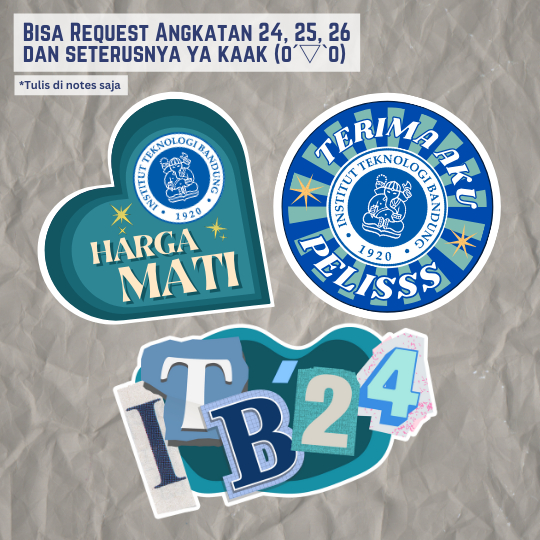Jual STIKER CAMABA ITB - INSTITUT TEKNOLOGI BANDUNG KAMPUS STICKER ...