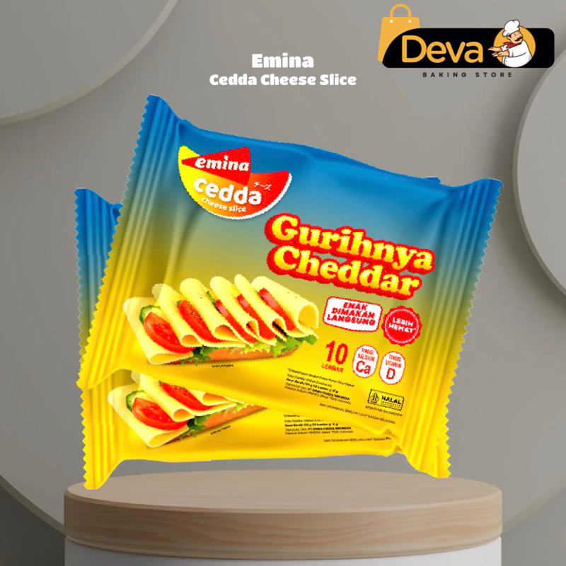 Jual Emina Cedda Cheese Slice - Keju Emina Cheddar Slice 10s | Shopee ...