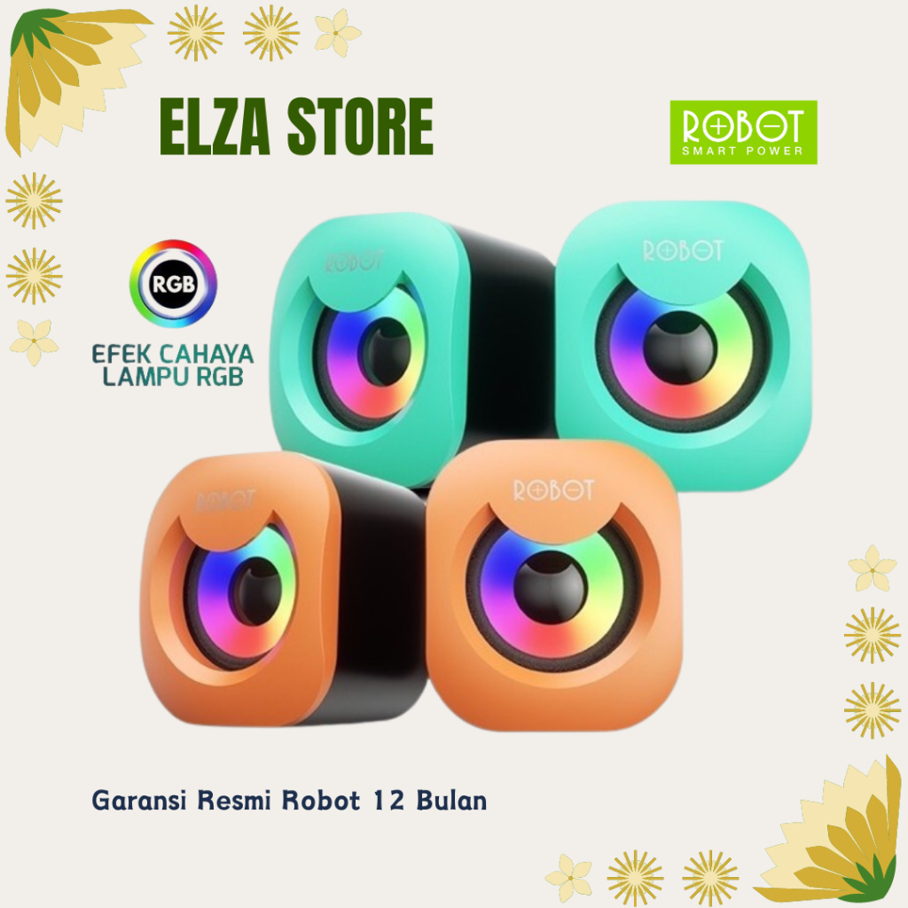 Jual ROBOT Speaker USB RS180 Multimedia Portable Mini for Gaming ...