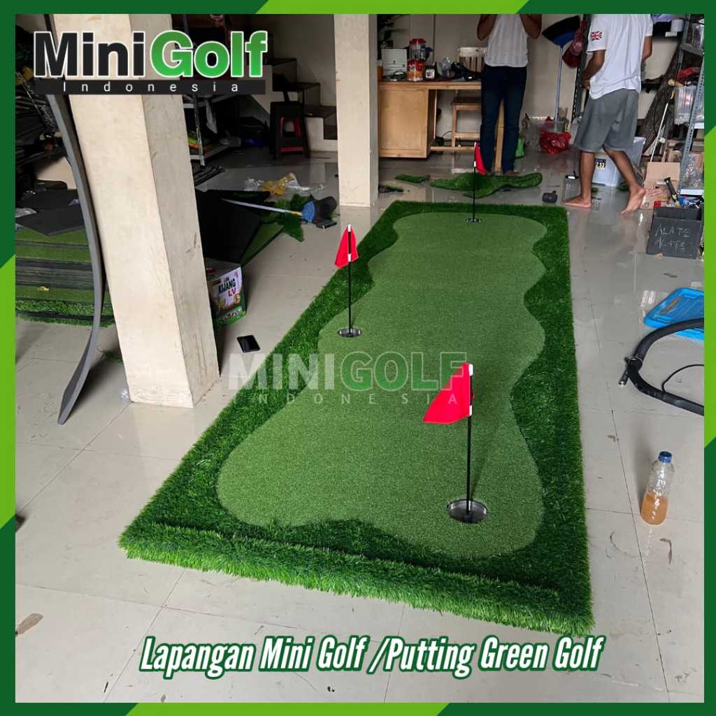 Jual Lapangan Mini Golf Portable Ukuran 120×350 cm / Putting Green Golf ...