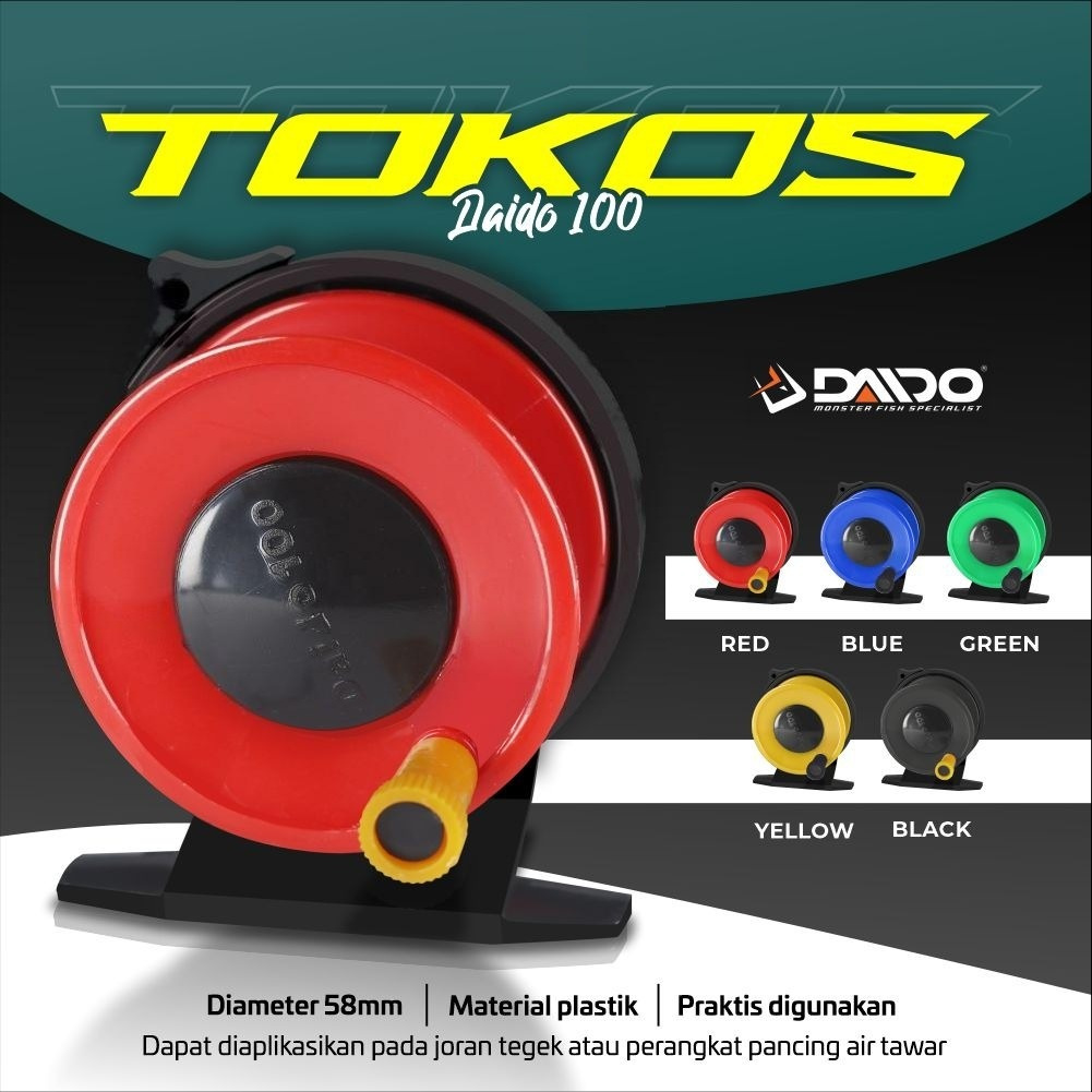 Jual Reel Tokos Daido 100 & Tokos 405 | Mini Reel Pancing Joran Tegek | Shopee Indonesia