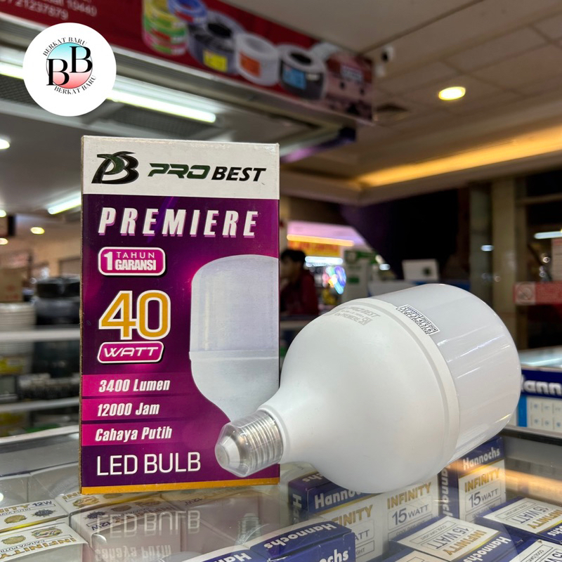 Jual Lampu Bohlam LED Probest Premiere 40 Watt (Cahaya Putih) | Shopee Indonesia