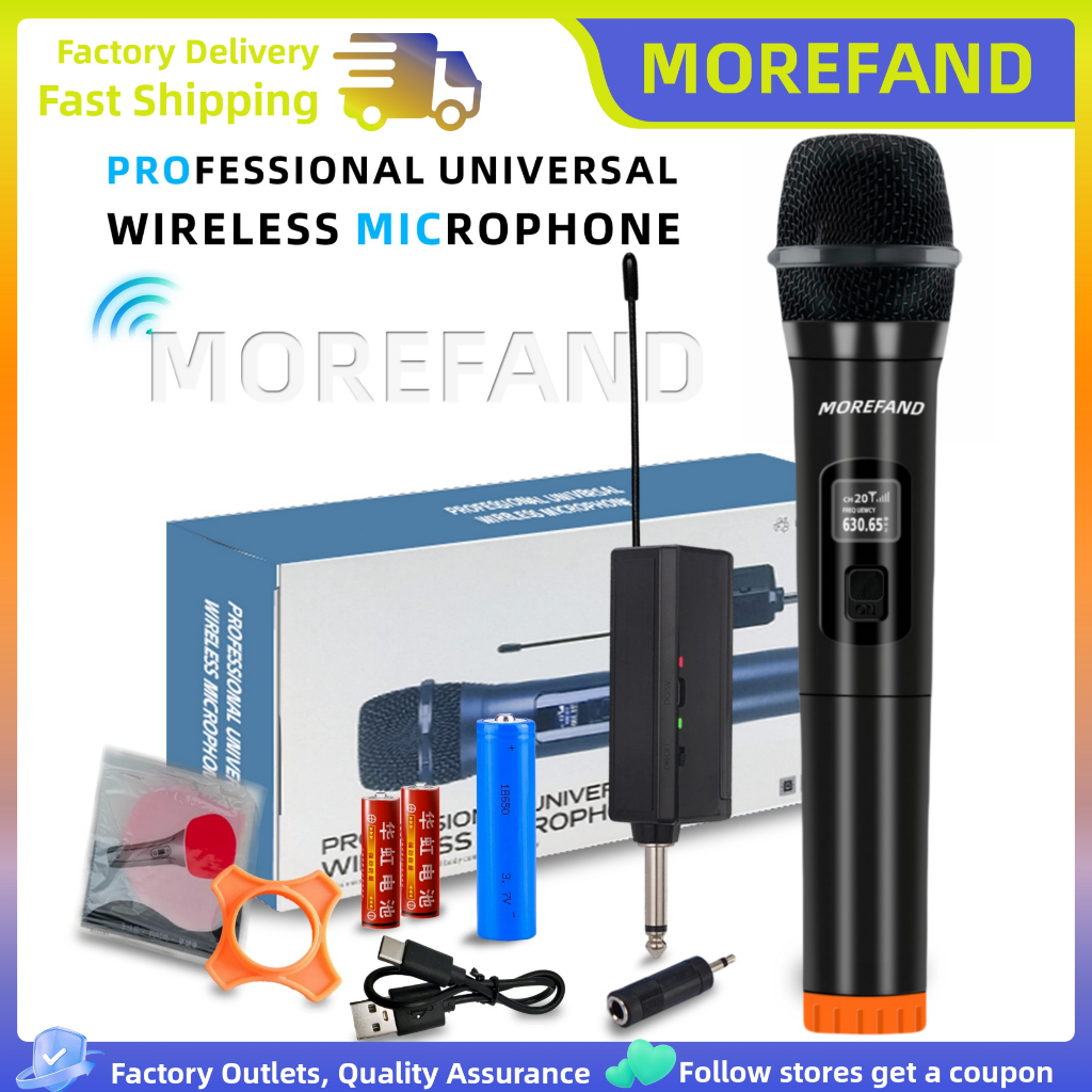Jual Microphone Wireless Mikrofon mic wireless Tanpa Kabel Frekuensi ...