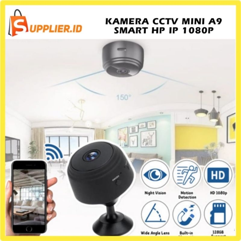 Jual CCTV Mini A9 Kamera Pengintai Wifi HD 1080P | Shopee Indonesia