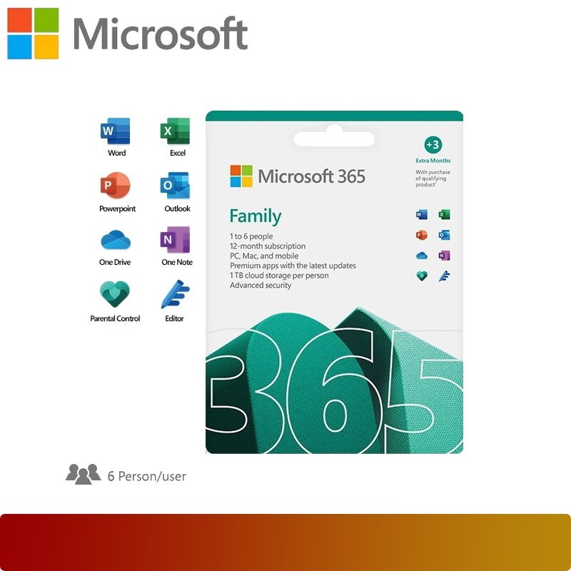 Jual Microsoft Office 365 FAMILY ORIGINAL Subscription for 1 - 6 User 1 ...