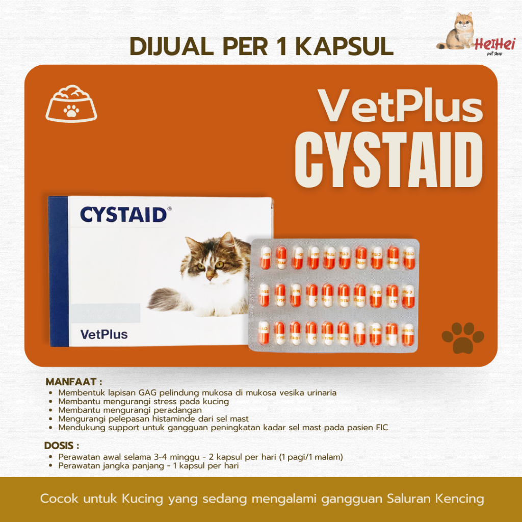 Jual Vetplus Cystaid Plus per 1 kapsul - Obat Infeksi Saluran Kemih ...