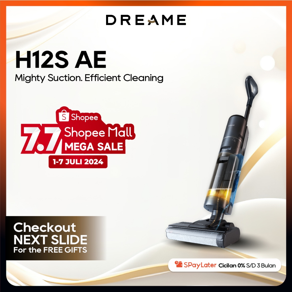 Jual Dreame H12S AE Wet and Dry Cordless Vacuum | Edge Cleaning | Mess Detection | 16K Pa ...