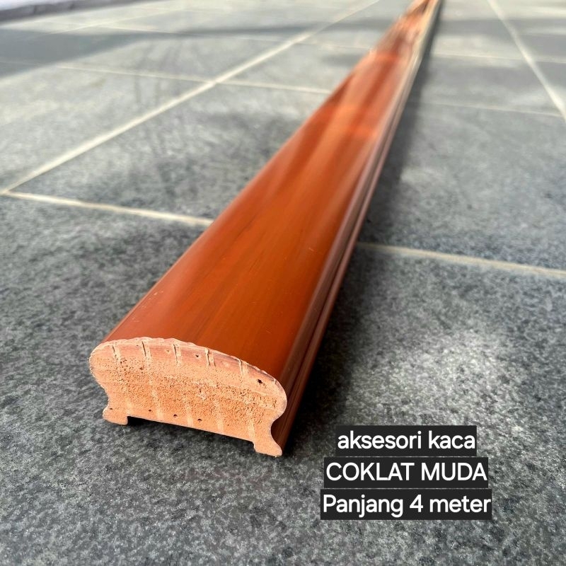 Jual HANDRAILING HANDRAIL PVC COKLAT MUDA TIANG RAILING | Shopee Indonesia